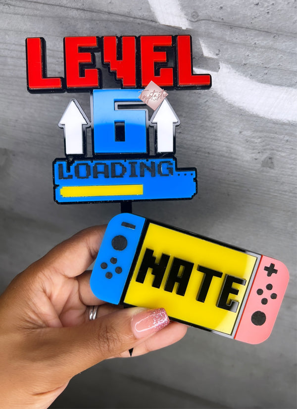 Nintendo Switch/ Level up topper/ charm - Topptastic Ltd